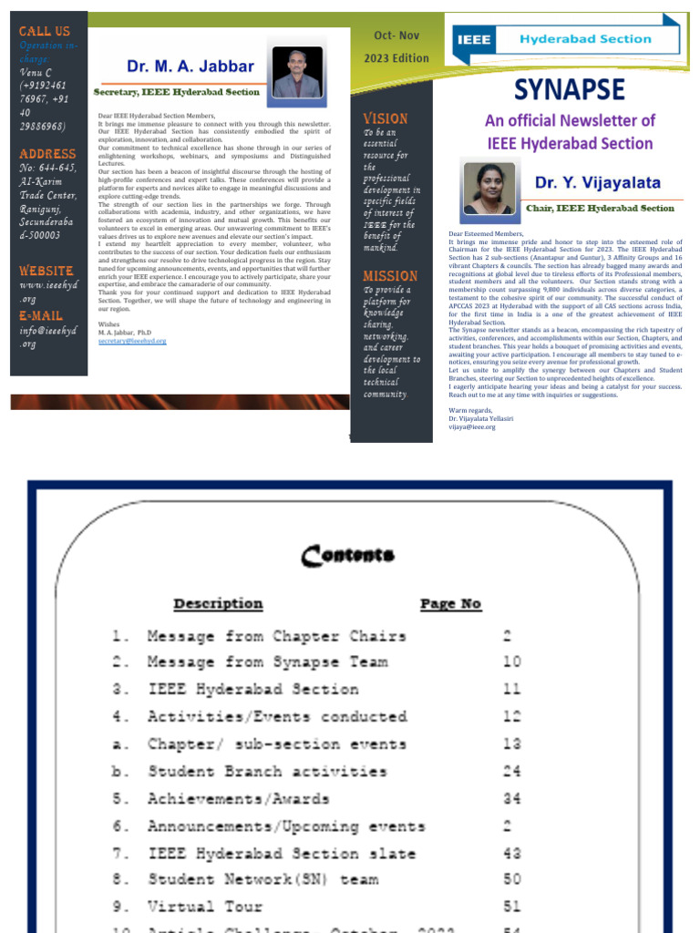 Synapse Oct - Nov 2023 Edition | PDF | System | Information