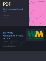 Waste Management Scandal 1998 | PDF | Expense | Depreciation
