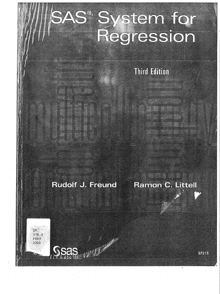 SAS System For Regression | PDF