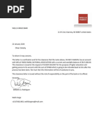 Chase Bank Account Verification Letter | PDF