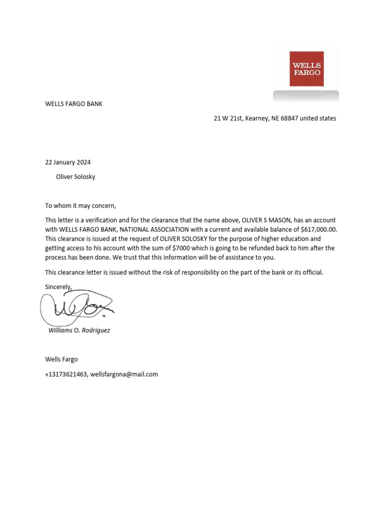 Wellsfargo Bank | PDF