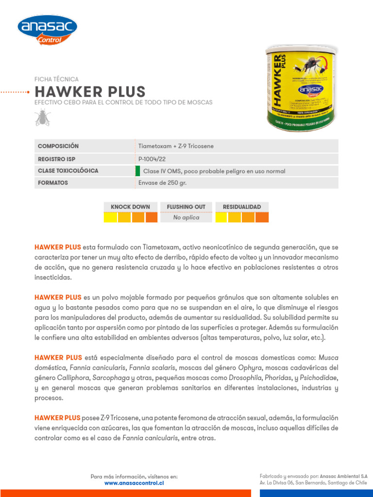 Ficha Hawker Plus 1 | PDF