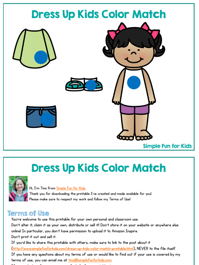 dress-up-kids-color-match-printable-secure | PDF