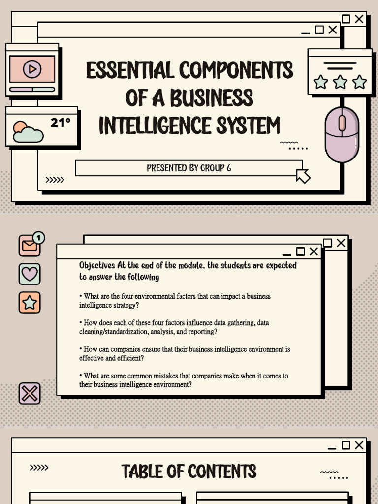 Group 6 Essential Components of A Business Intelligence System | PDF ...