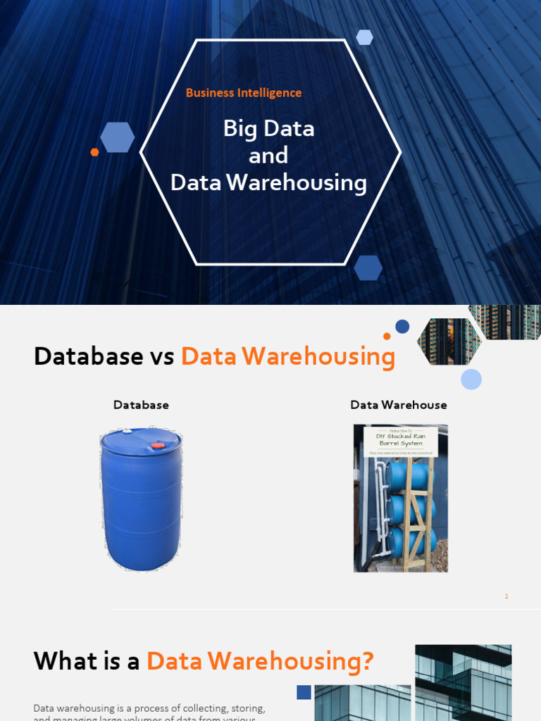 Big Data and Data Warehousing 1 | PDF | Big Data | Data