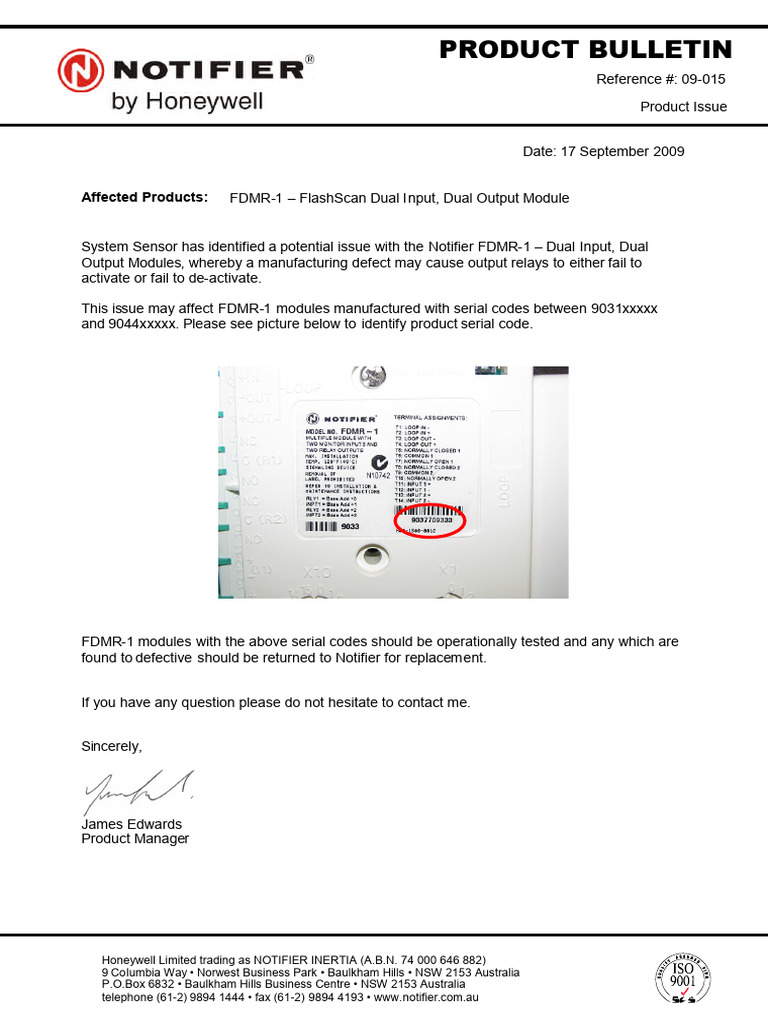 pb-09-015 (FDMR-1 Relays) | PDF
