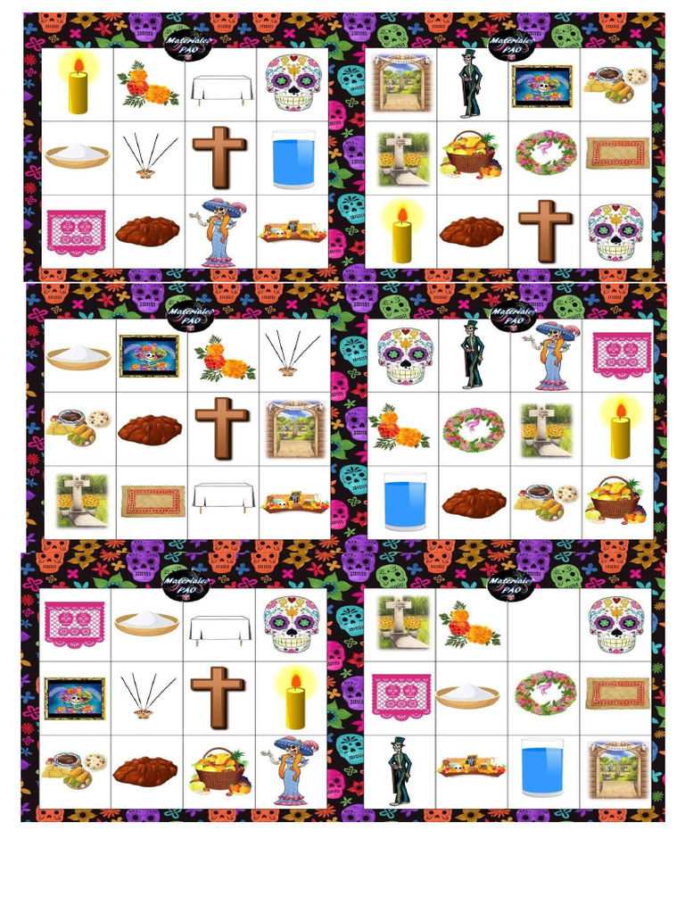 LOTERIA Dia de Muertos | PDF