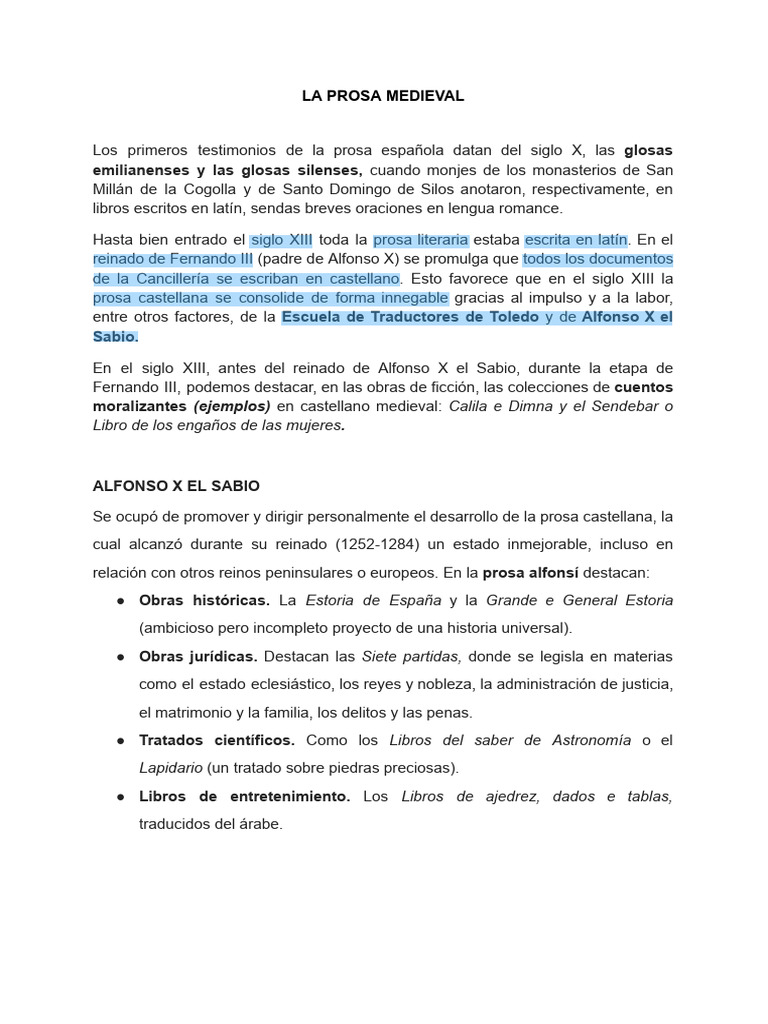 Prosa Medieval | PDF