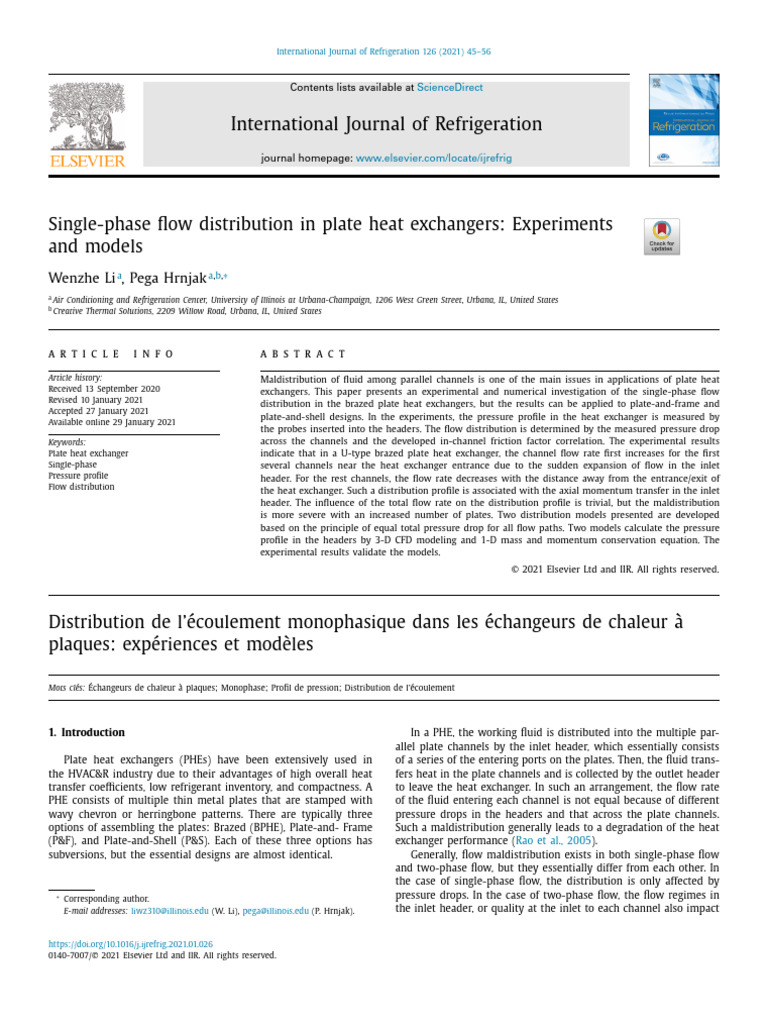 Single Phase Flow | PDF | Heat Exchanger | Computational Fluid Dynamics