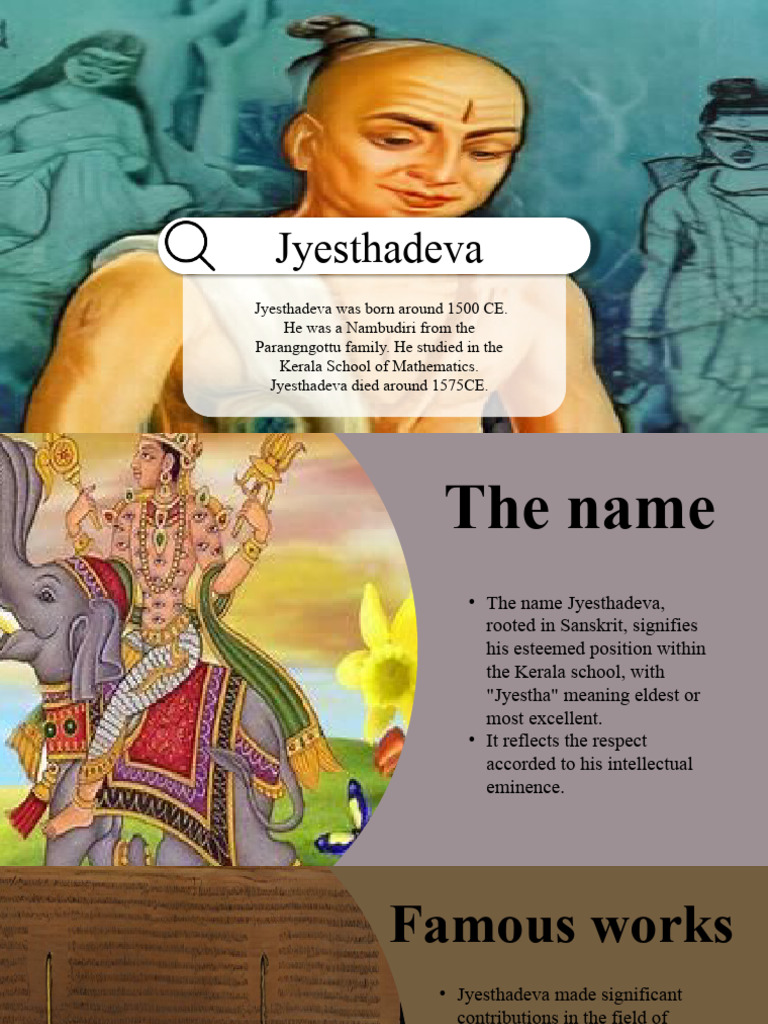 Jyesthadeva: Key Figure in Kerala Mathematics | PDF | Religion ...