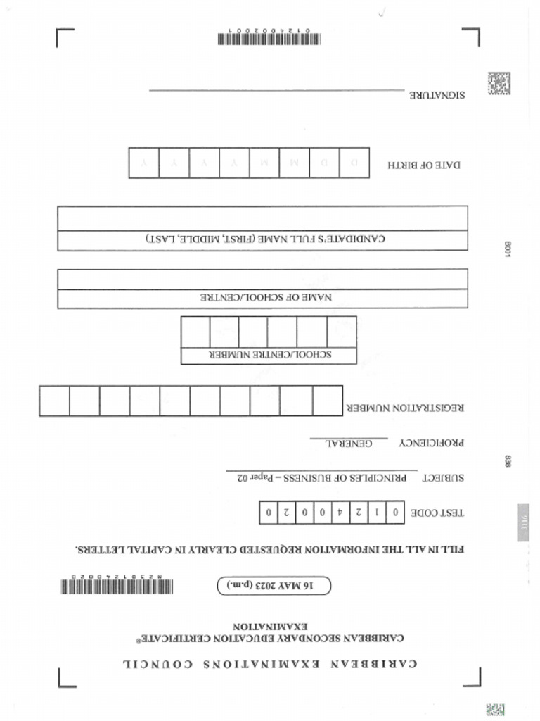 CSEC POB May 2023 P2 | PDF