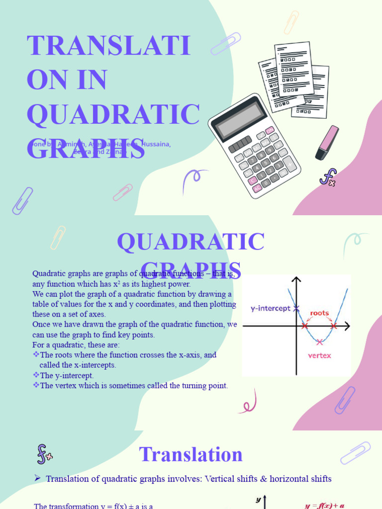 Quadratic Graph Translations Guide | PDF