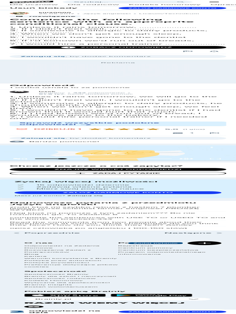 Complete The Following Sentence With An Approprit | PDF