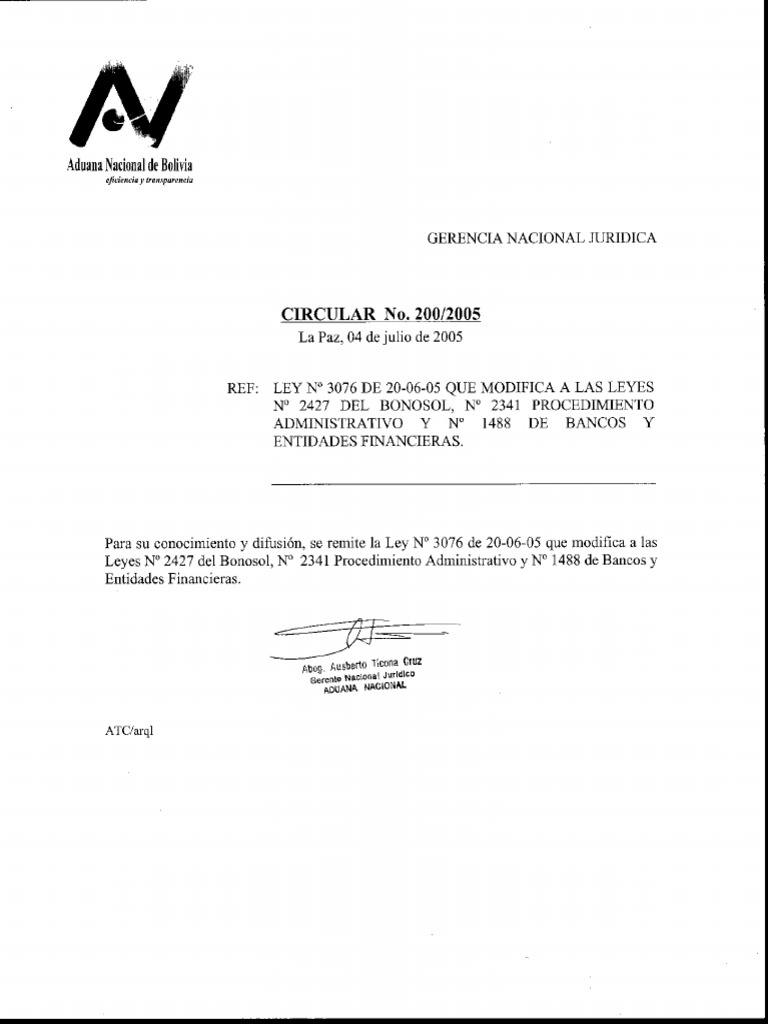 Circular 2002005 | PDF