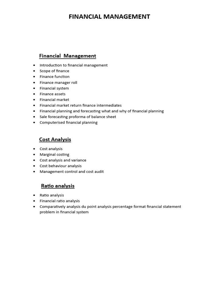 Financial Management | PDF