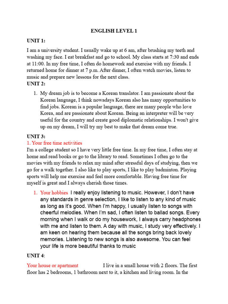 English Level 2 | PDF | Cuisine | Foods