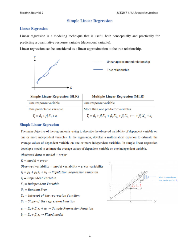 2 Simple Linear Regression | PDF | Science & Mathematics