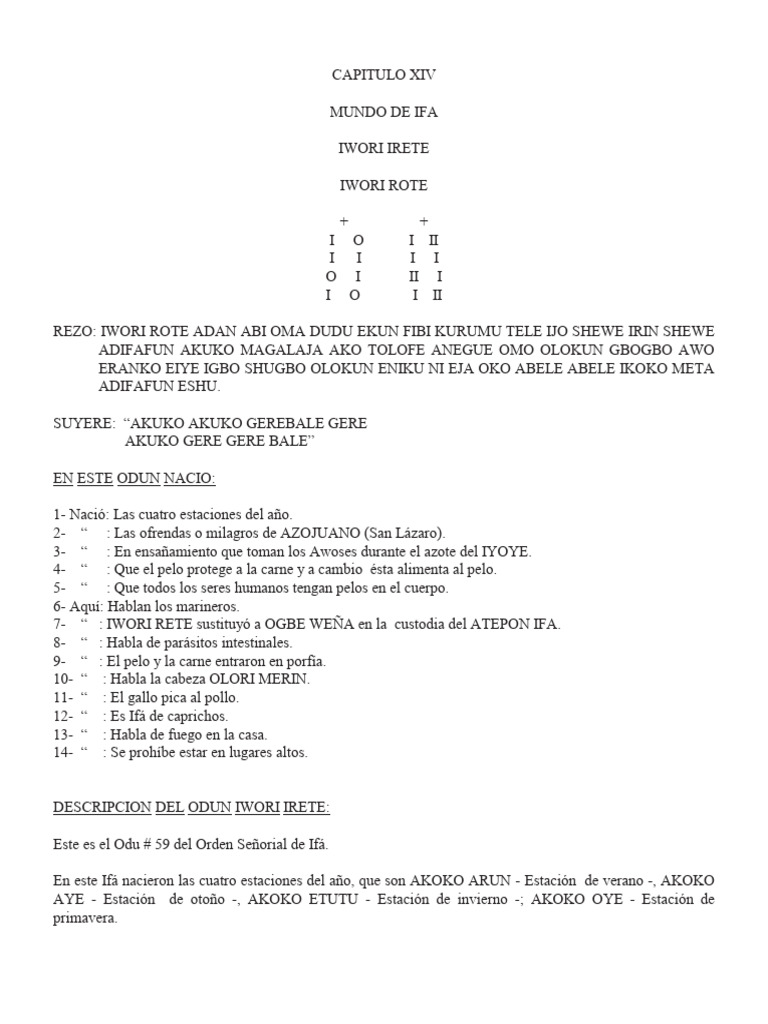 059 Iwori Irete (Rote) | PDF | Pollo