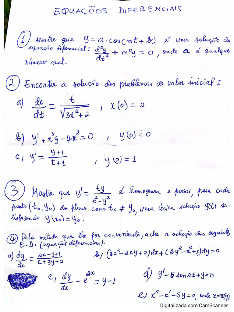 Equações Diferenciais | PDF