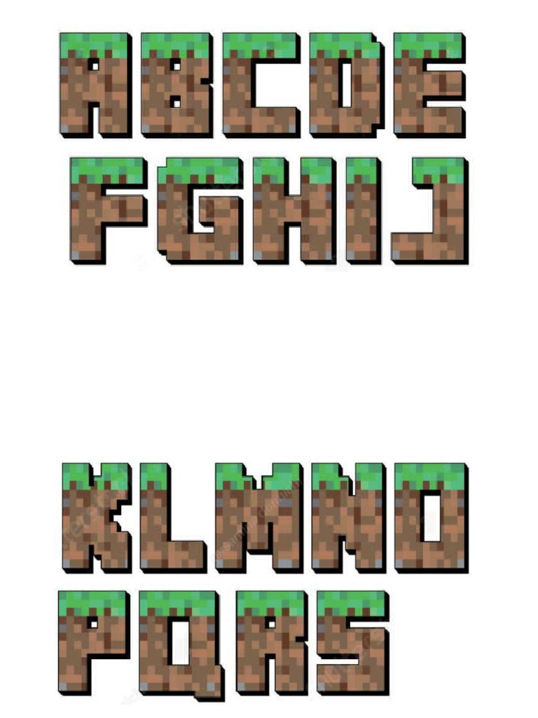 Abecedario Minecraft | PDF