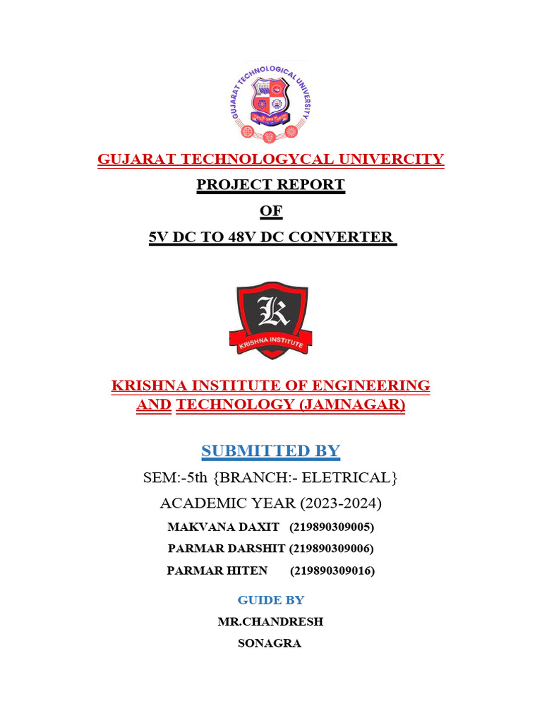 Project Riport | Download Free PDF | Power Electronics | Electrical Engineering