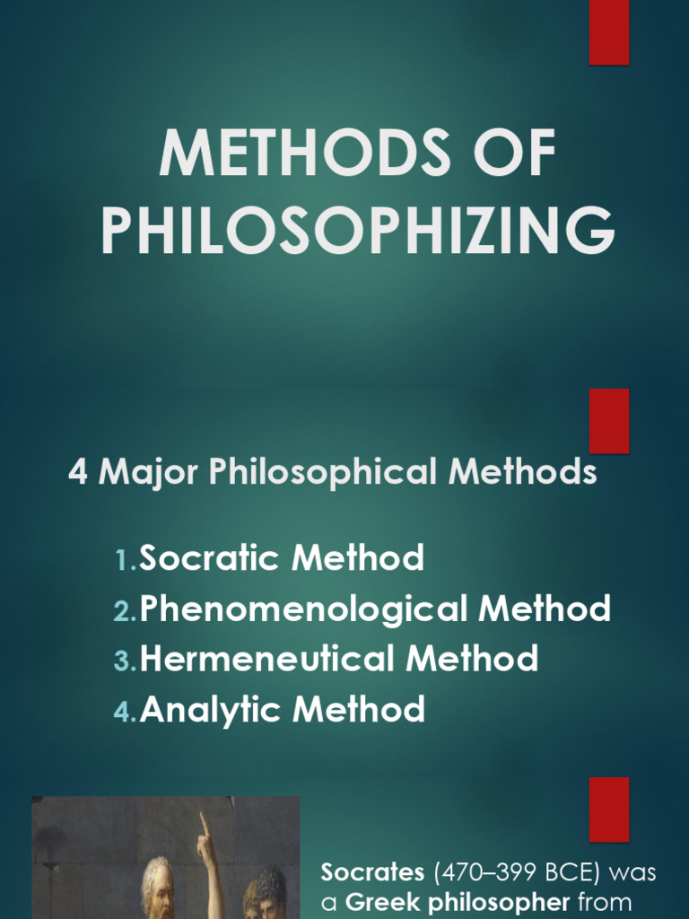 Major Philosophical Methods Explained | PDF | Phenomenology (Philosophy ...