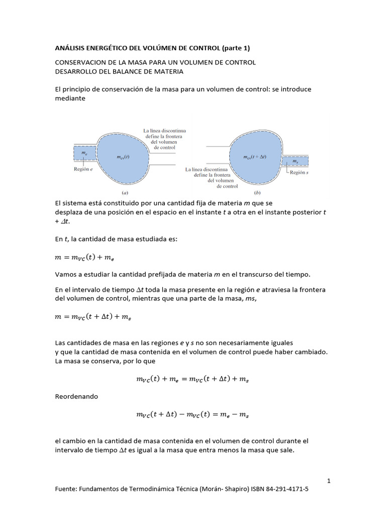 4.1 Análisis Energético Del Volúmen de Control | PDF | Turbina | Calor