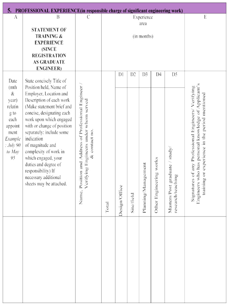 PE Form 1 | PDF