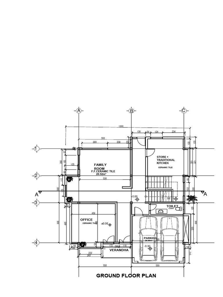Typology Two Ground Floor Plan | PDF | Building Engineering | Interior ...