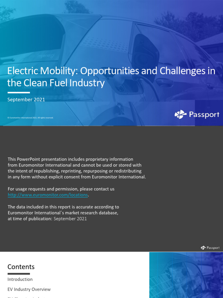 Electric Mobility Opportunities and Challenges in The Clean Fuel ...