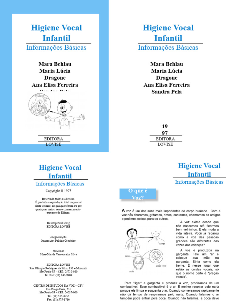 09 - Higiene Vocal Infantil | PDF | Voz humana | Canto