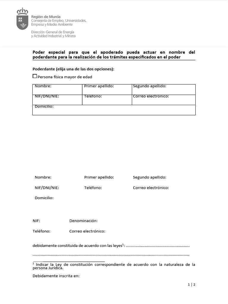 Modelo Apoderamiento Representación | Descargar gratis PDF | Documento ...