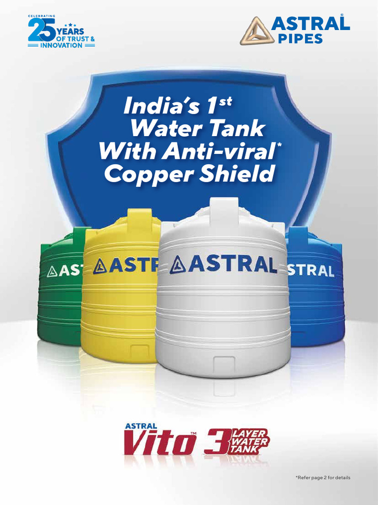Astral Vito Tanks | PDF | Plumbing | Water