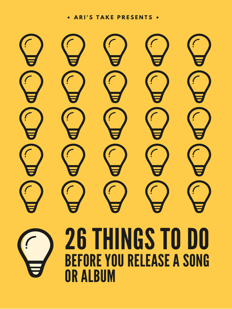 26 Things Before You Release A Song or Album | PDF | Spotify | Royalty ...