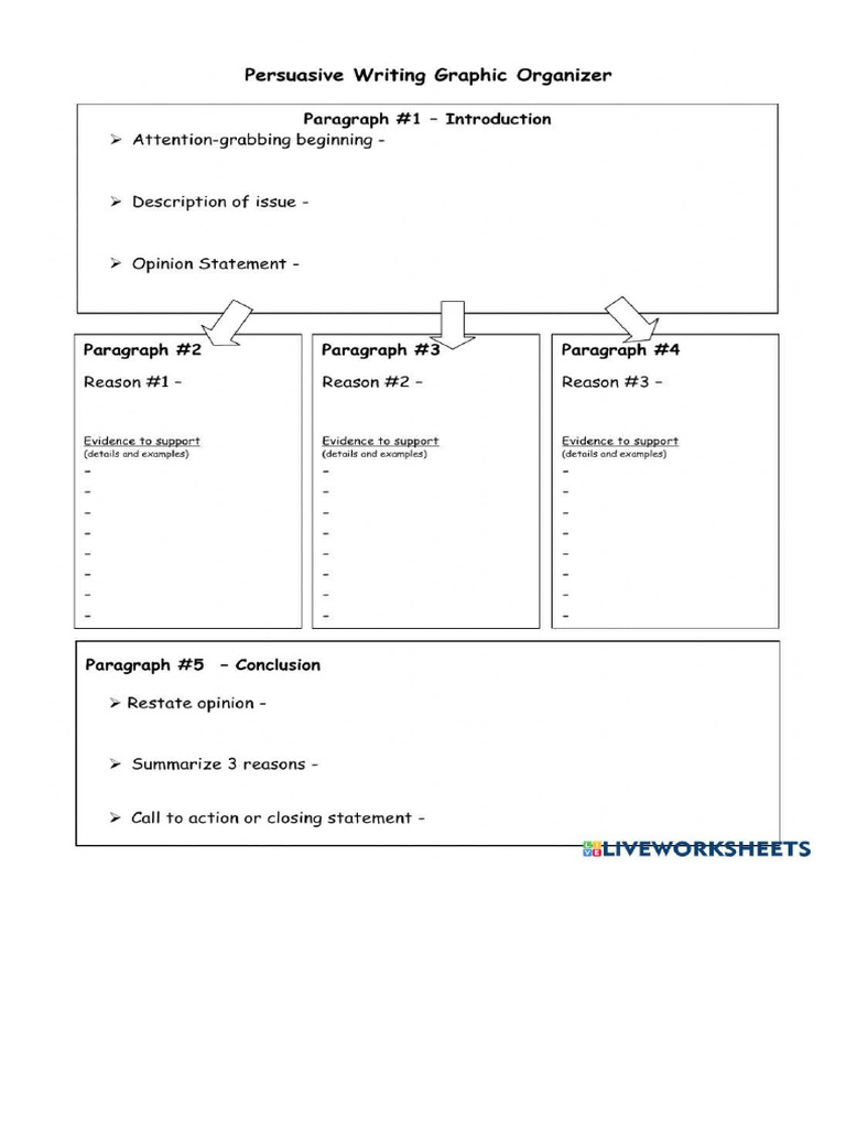 Persuasive Writing - Graphic Organizer | PDF