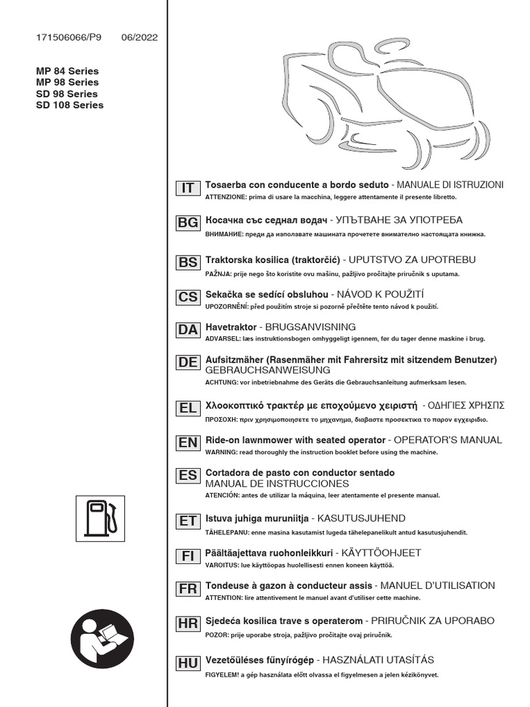 Alpina AT4 84 A Lawn Mower | PDF