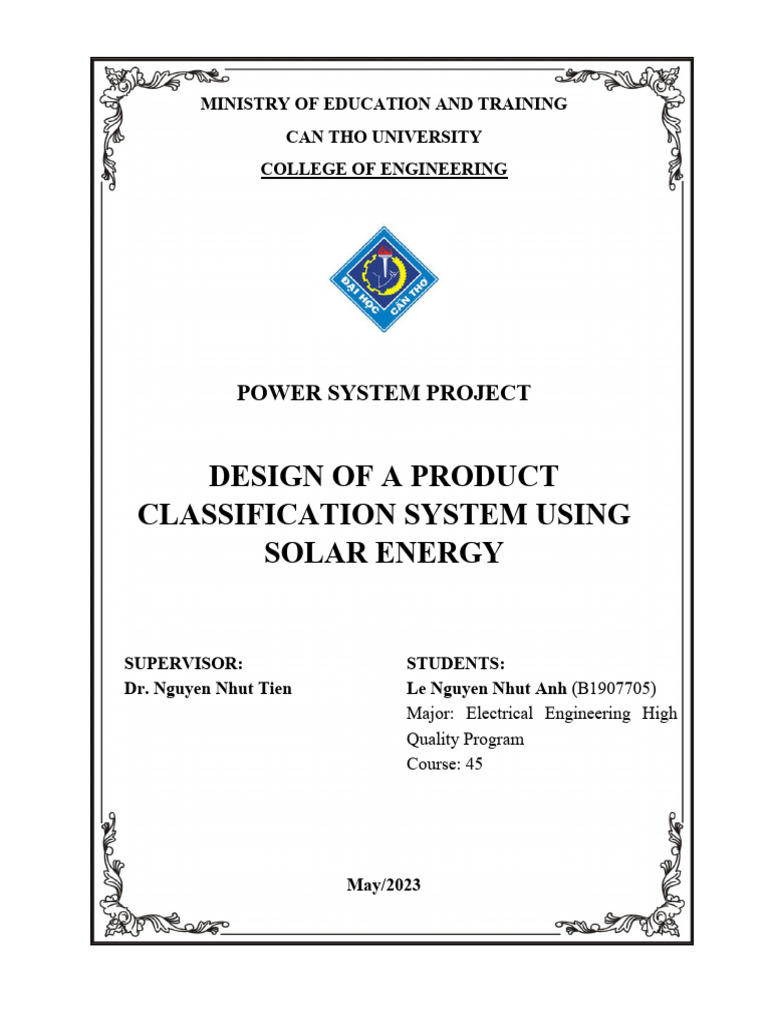 Power System Project | Download Free PDF | Electric Motor | Solar Power