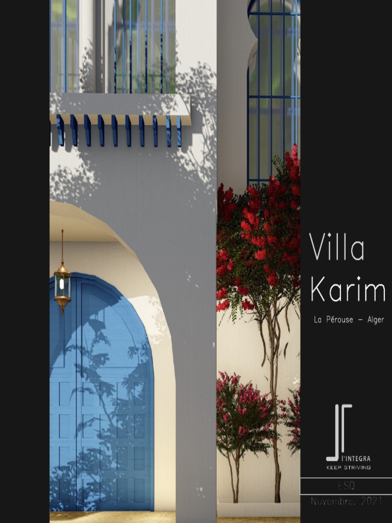 Villa Karim : Architecture Méditerranéenne | PDF | Conception ...