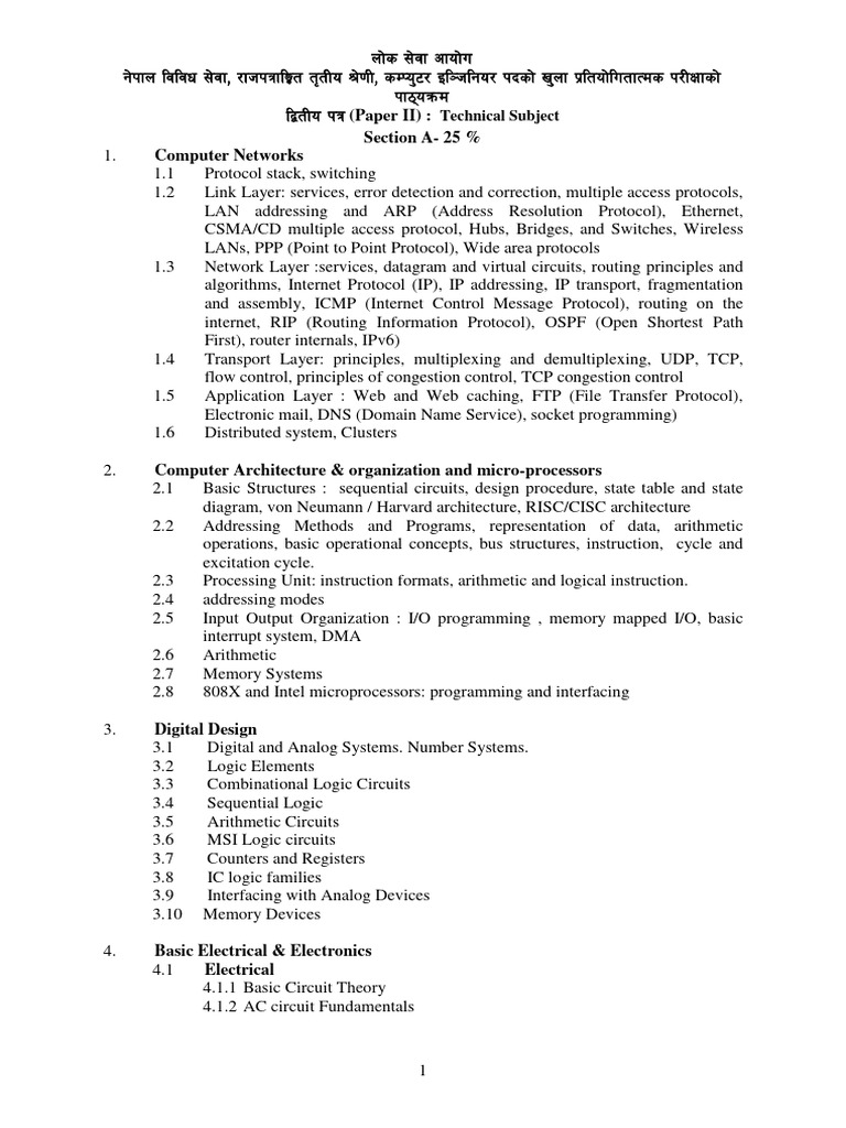 Computer Science Exam Syllabus | PDF | Electronic Circuits | Amplifier