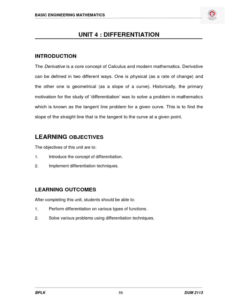 Understanding Differentiation in Calculus | PDF | Derivative | Trigonometric Functions