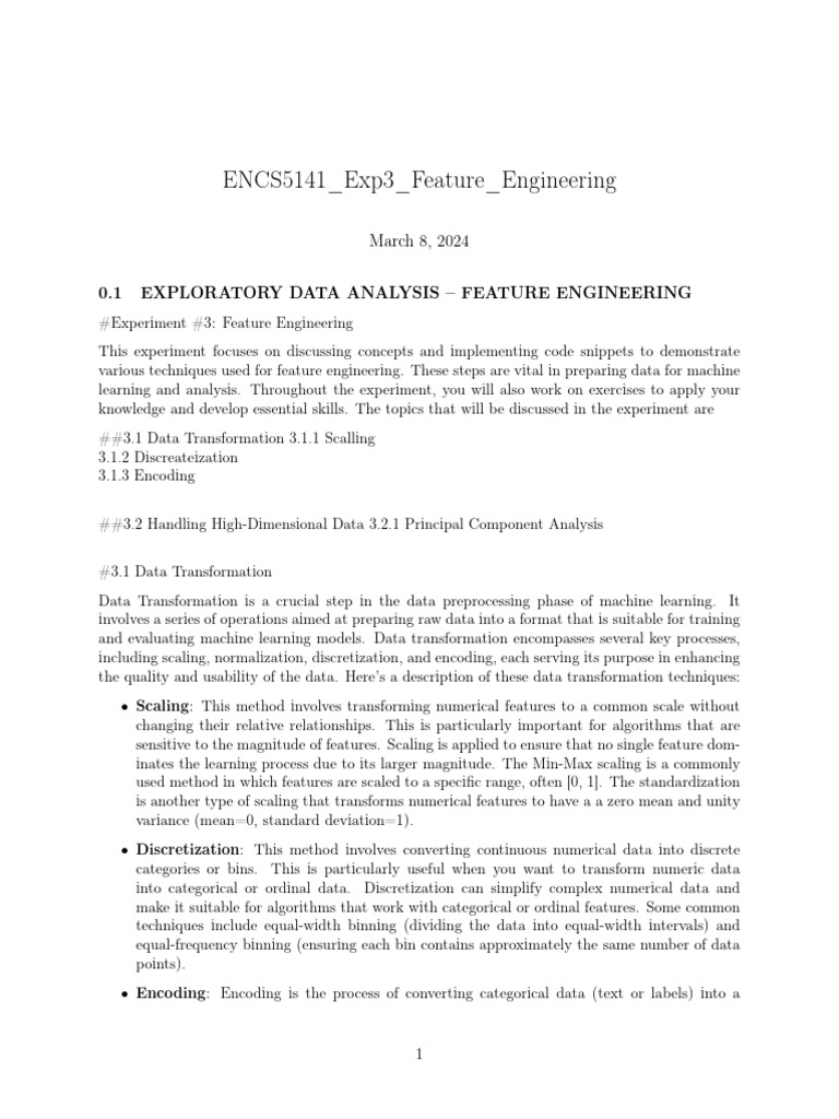 Exp2 - Data Visualization and Cleaning and Feature Selection | PDF | Principal Component ...