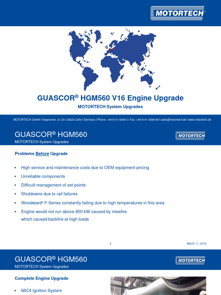 MOTORTECH Presentation Upgrade GUASCOR HGM560 EN 2019 03 | PDF ...