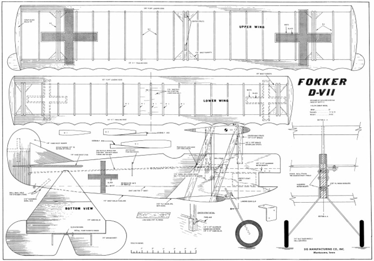 Fokker DVII Plans SIG | PDF