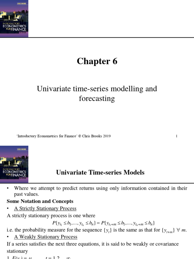Chapter 06 Merged | PDF | Autoregressive Model | Forecasting