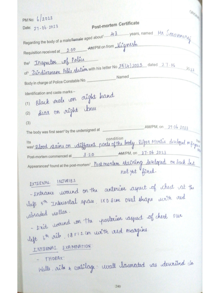 PM Report MR - Saravanaraj | PDF