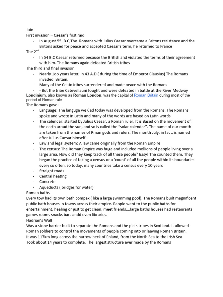 First Invasion | PDF | Ancient Rome | Roman Empire