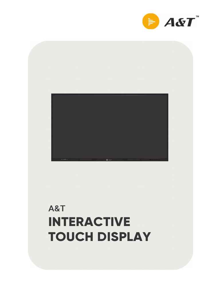 AT INTERACTIVE TOUCH DISPLAY Datasheet | PDF | Information And ...