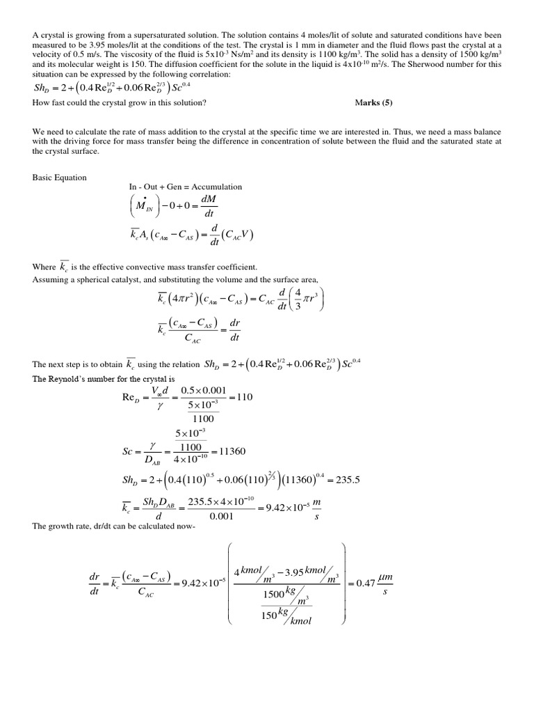 Solution of CT1_2024 | PDF | Density | Diffusion