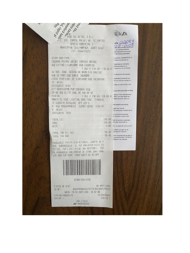 Corsair MM700 RGB Extended Invoice | PDF