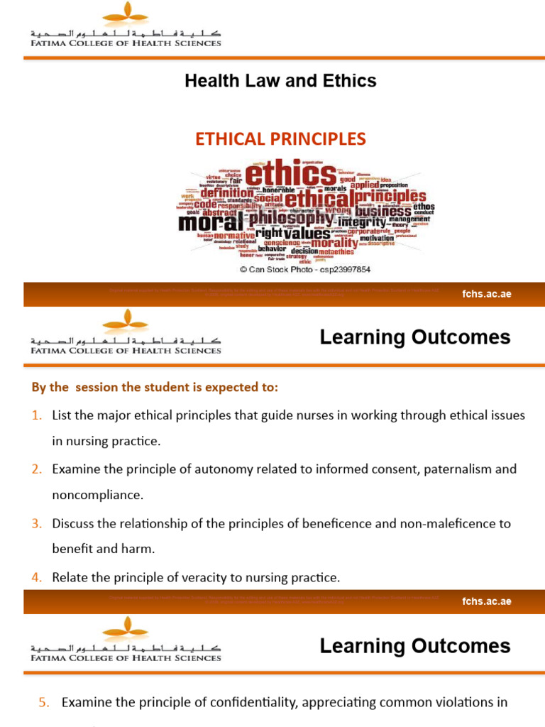 WEEK 4-Ethical Principles | PDF | Medical Ethics | Autonomy